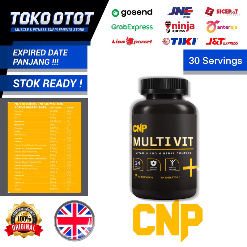 Jual CNP Multi Vit Vitamin & Mineral Complex 30 Servings Multivit CNP ...