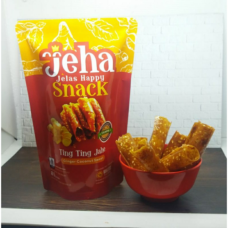 Jual Wanna B Food camilan sehat alami snack JEHA tingting jahe/teng ...