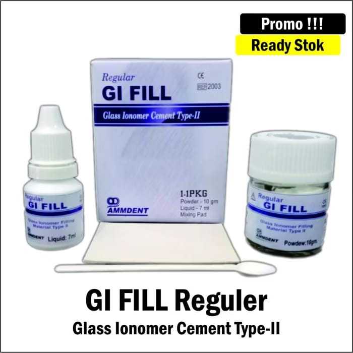 Jual GIC TYPE 2 GI FILL REGULAR GLASS IONOMER CEMENT SERUPA GIC FUJI 9 | Shopee Indonesia