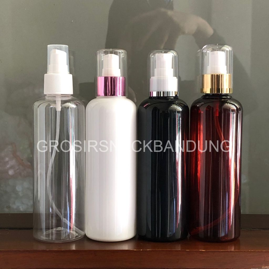 Jual Botol PET 250ml - Tutup Treatment Pump / Botol PET BR 250ml Pump Treatment | Shopee Indonesia