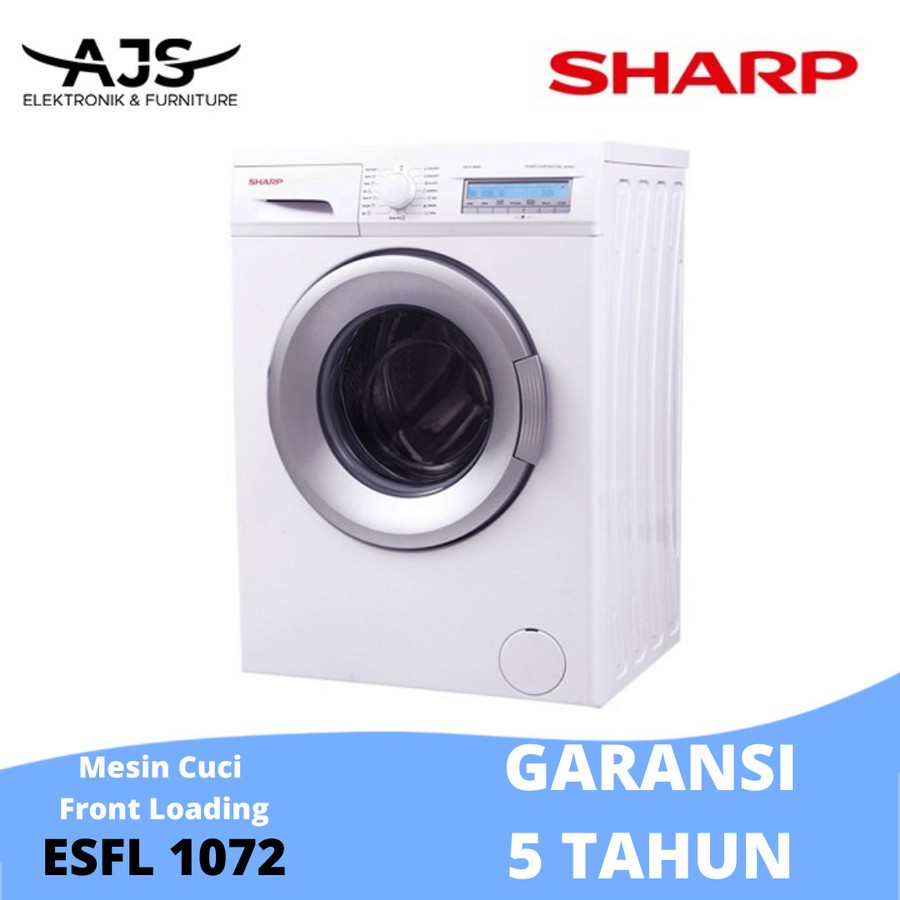 Jual MESIN CUCI SHARP FRONT LOADING ESFL 1072 7 KG GARANSI RESMI ...
