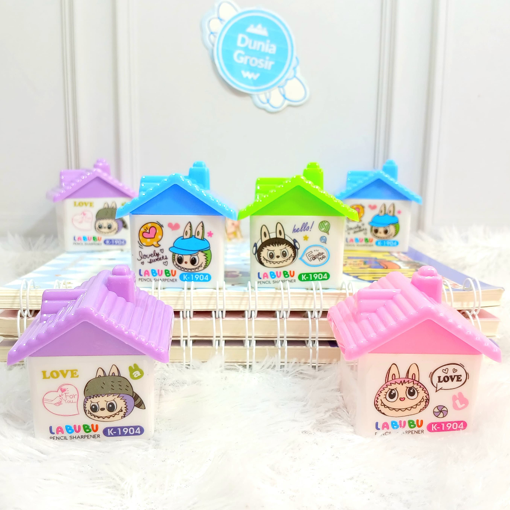 Jual Serutan Pensil LABUBU Bentuk Rumah Unik Lucu / Rautan LABUBU Model ...