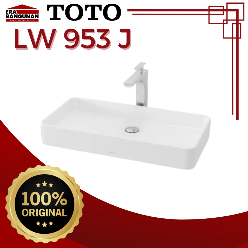 Jual Wastafel TOTO LW 953 J komplit set kran dingin | Shopee Indonesia