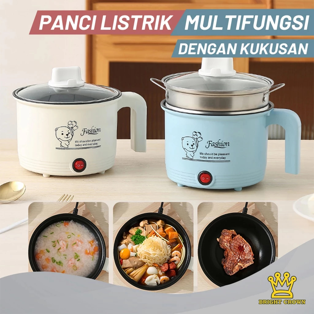 Jual Panci Listrik Free Kukusan / Mini Rice Cooker Lapisan Keramik 1.5L ...