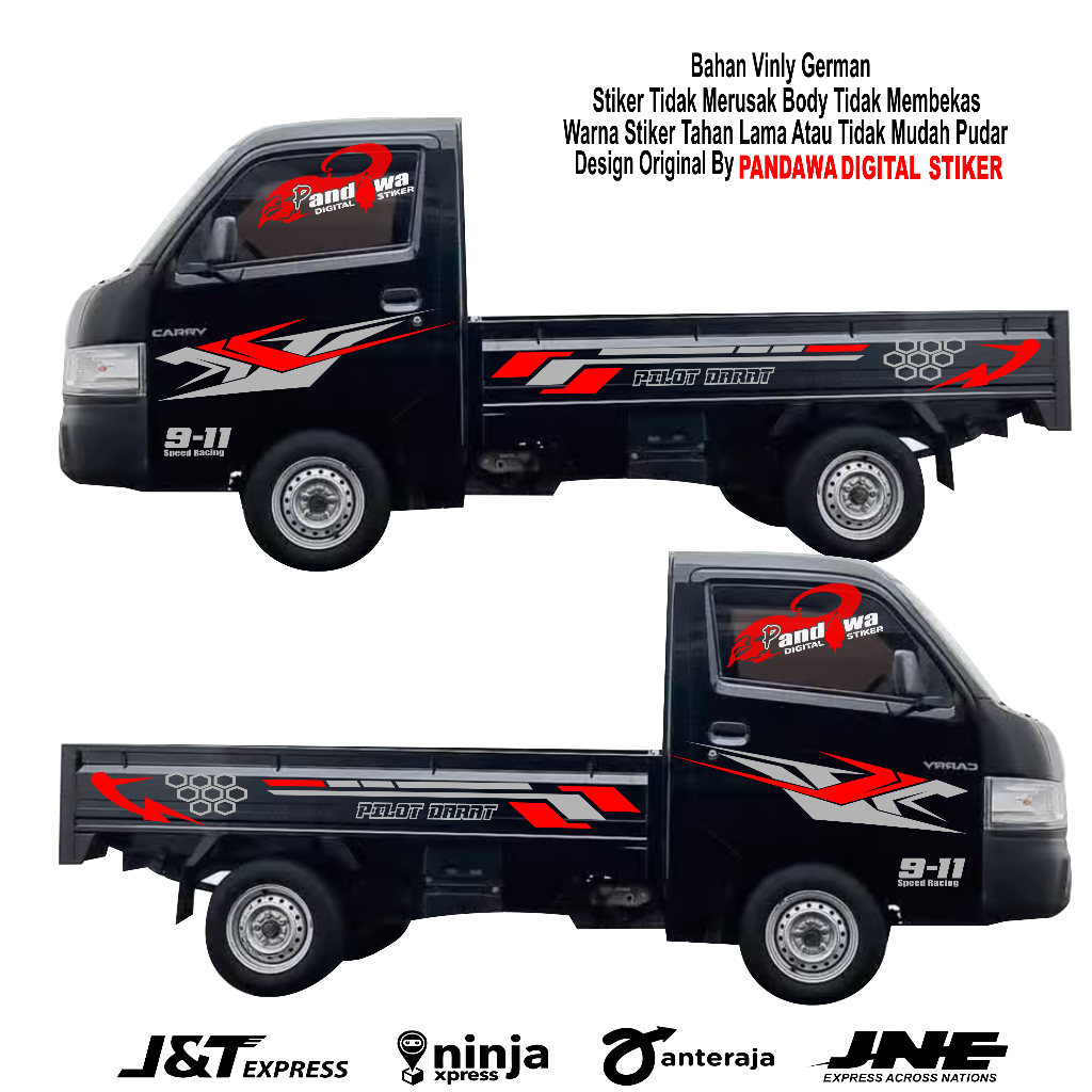 Jual Stiker mobil Suzuki Carry pick up List Sticker Cutting Pick up ...