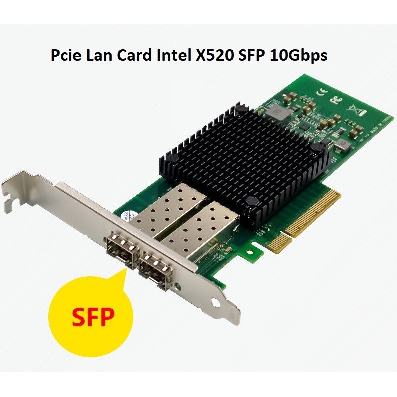 Jual Lan Card Intel X520 SFP 2 Port 10G PCIE X8 Ethernet Server Adapter ...