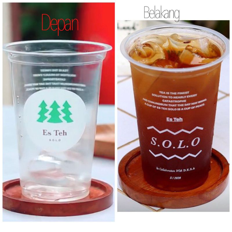 Jual Cup Sablon. SAP Datar Bening. 16 oz. 7 gr. 1000 pcs + 2 warna ...