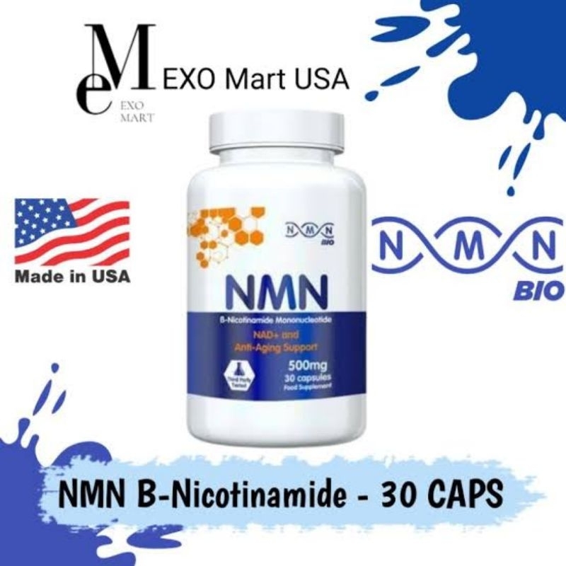Jual NMN BIO B - Nicotinamide Mononucleotide - 500mg Anti-Aging & NAD+ ...
