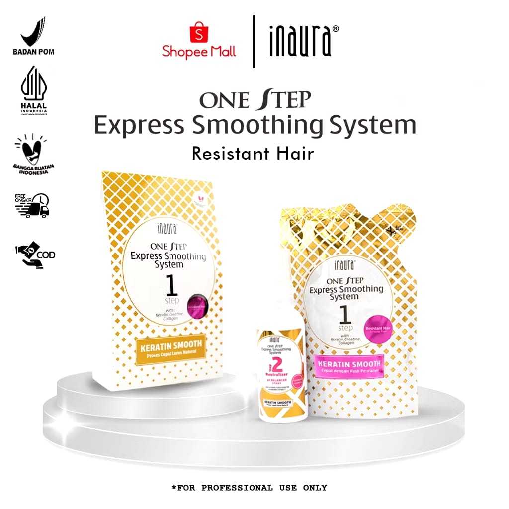 Jual Inaura One Step Express Smoothing System Resistant Hair 130ml ...