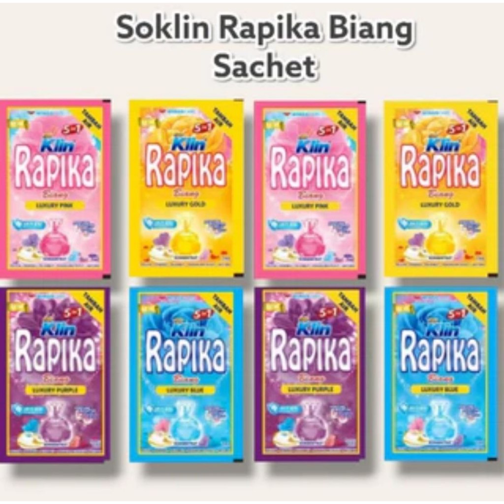 Jual RAPIKA BIANG 8ml REFILL SACHET ECERAN SACHET PAKAIAN PELEMBUT ...