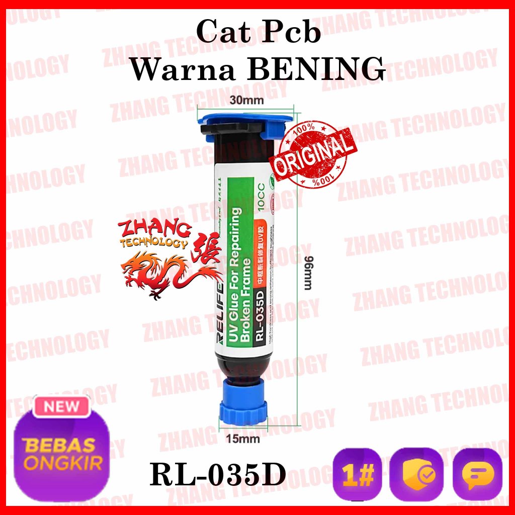 Jual LEM UV BENING CAT PCB BENING TRANSPARAN RELIFE RL-035D PASTA ...