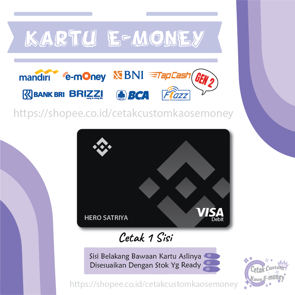 Jual KARTU E MONEY E TOLL KARTU VISA DEBIT CARD BLACK CREDIT CARD ...