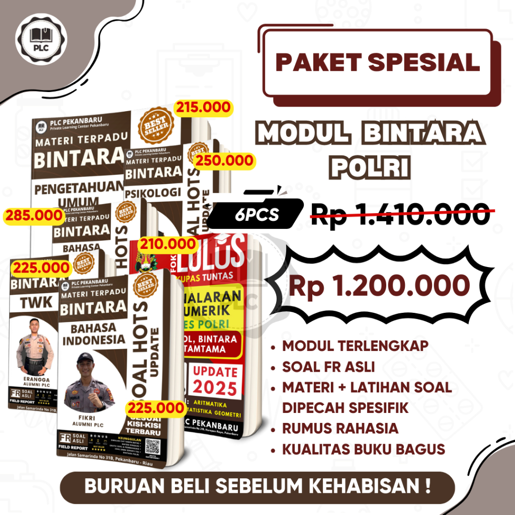 Jual Paket Buku Spesial Bintara Lengkap Termurah 2025 Semua Materi ...
