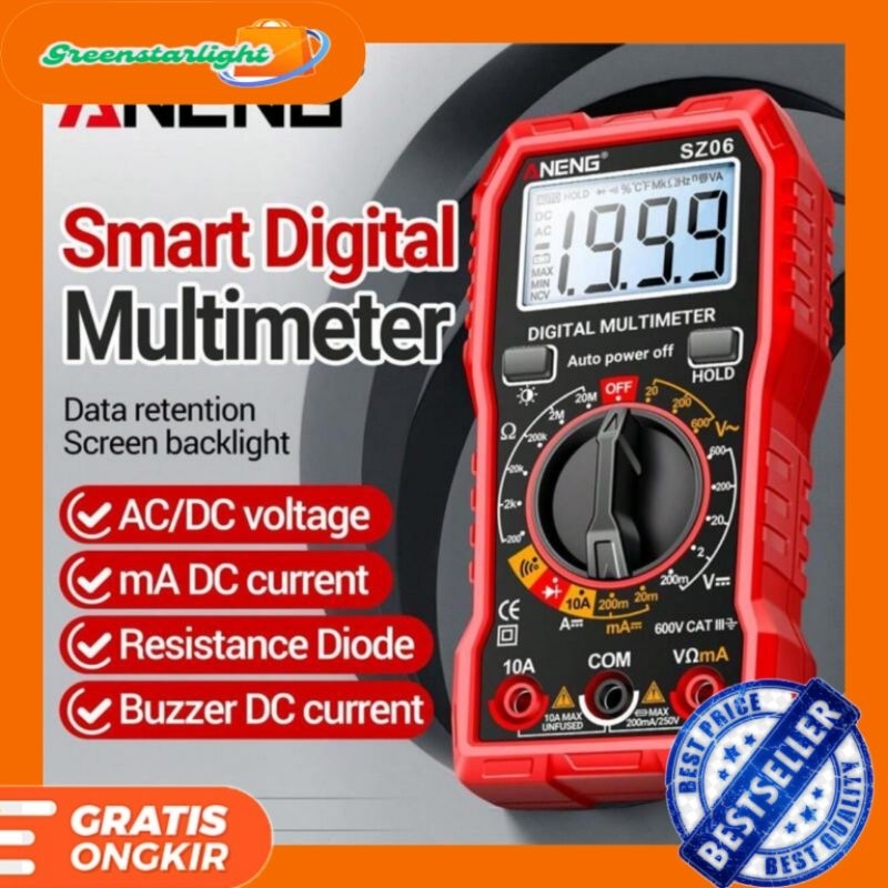 Jual Avometer Multimeter Multitester Digital SZ06 Voltage Tester AC DC ...