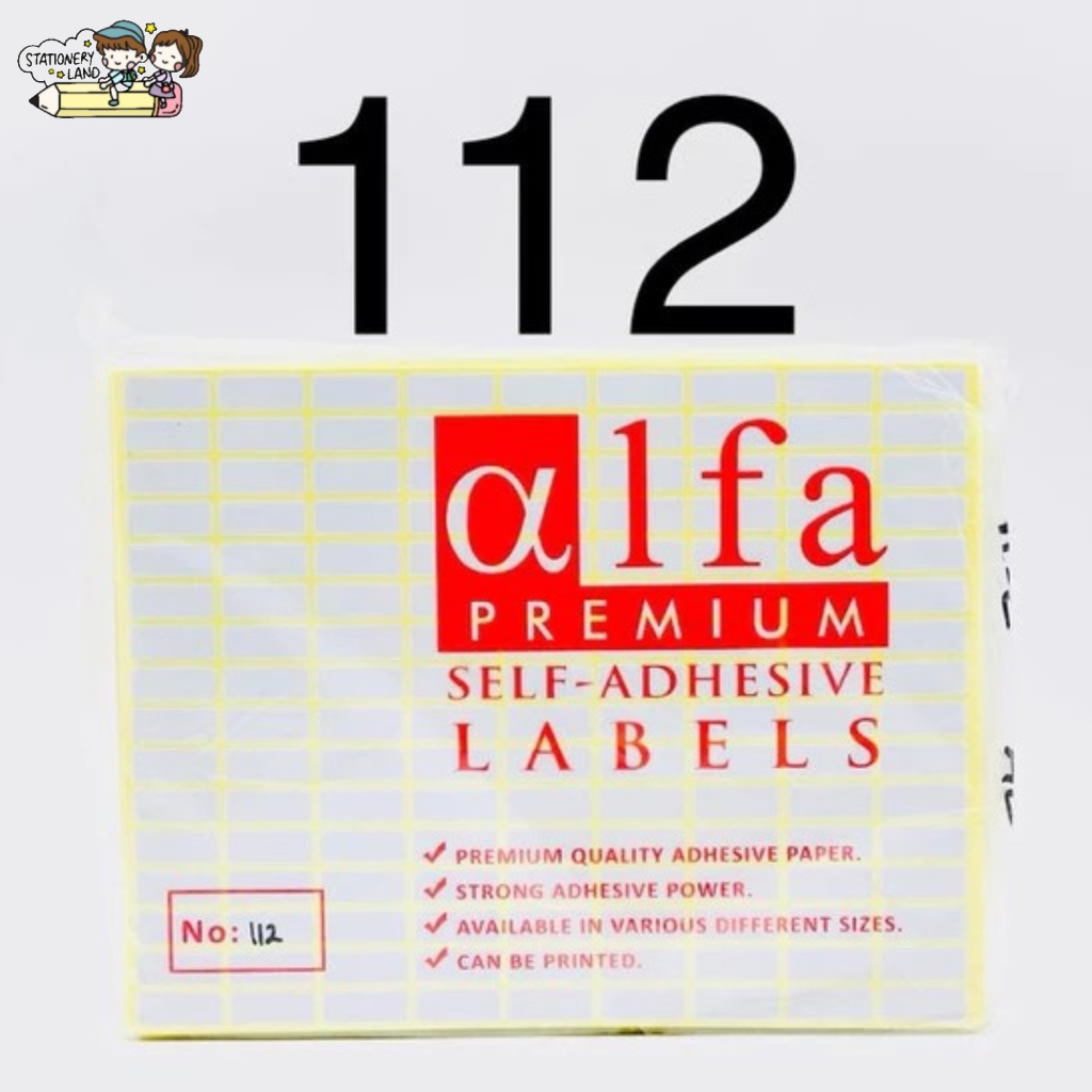 Jual ( StaLand / DAPAT 1 PLASTIK ) STICKER LABEL ALFA 112 / Stiker ...