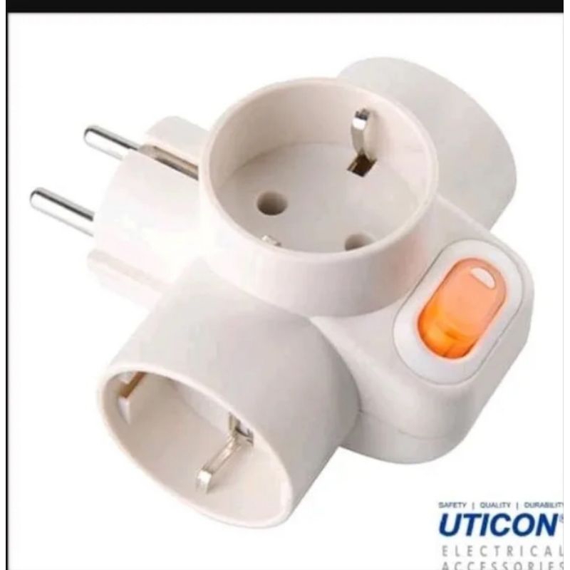 Jual Uticon Steker T Arde Switch Saklar SC 382 Sc382 StopKontak Cabang ...