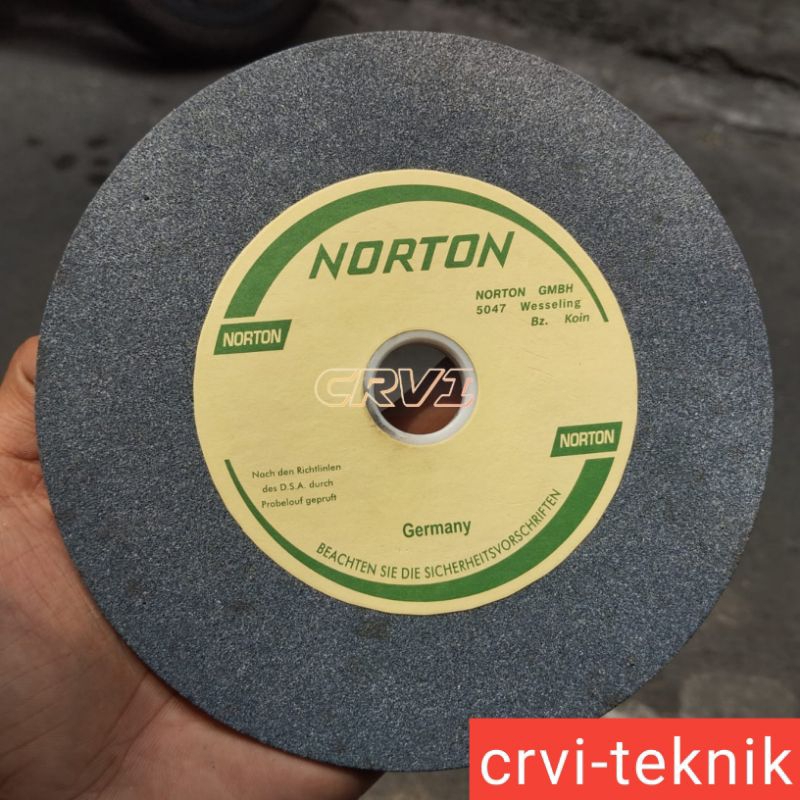 Jual Norton Batu Gerinda Asah 6 inch Ukuran 6 × 1/2 × 3/4 inch Germany ...