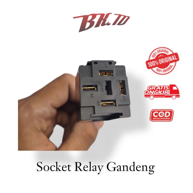 Jual Socket Relay Gandeng / Rumah Socket 4 kaki Klakson Lampu | Shopee ...