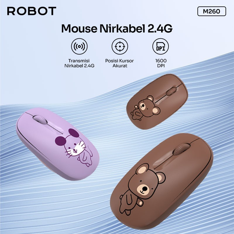 Jual ROBOT Mouse M260 2.4G Wireless Optical USB Mouse | Shopee Indonesia