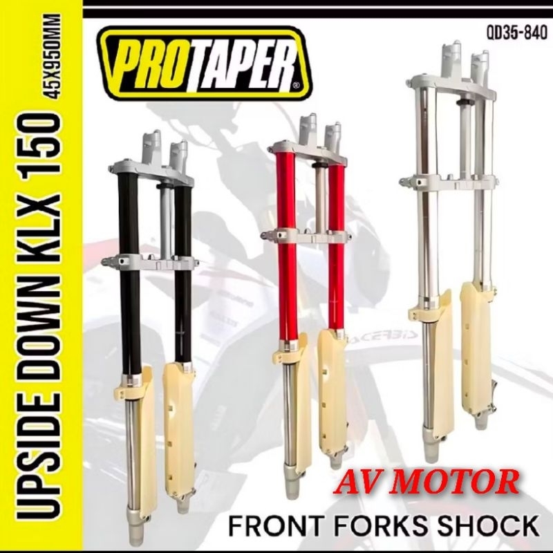 Jual Shock Depan USD Upside Down KLX 150 PROTAPER Bahan Aluminium CNC Original | Shopee Indonesia