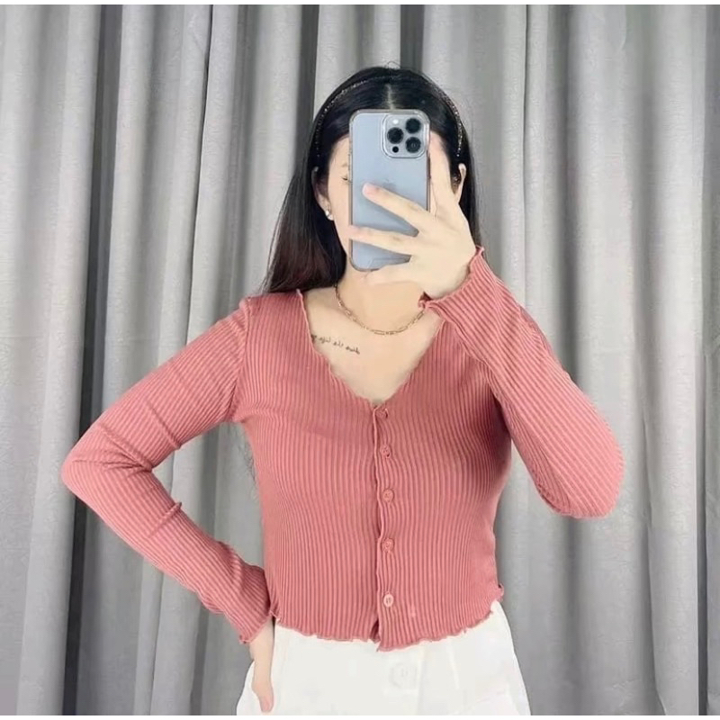 Jual Ardner. id Cardigan Crop Rajut Waffle Korean/Cardigan Crop Rajut Korean | Shopee Indonesia