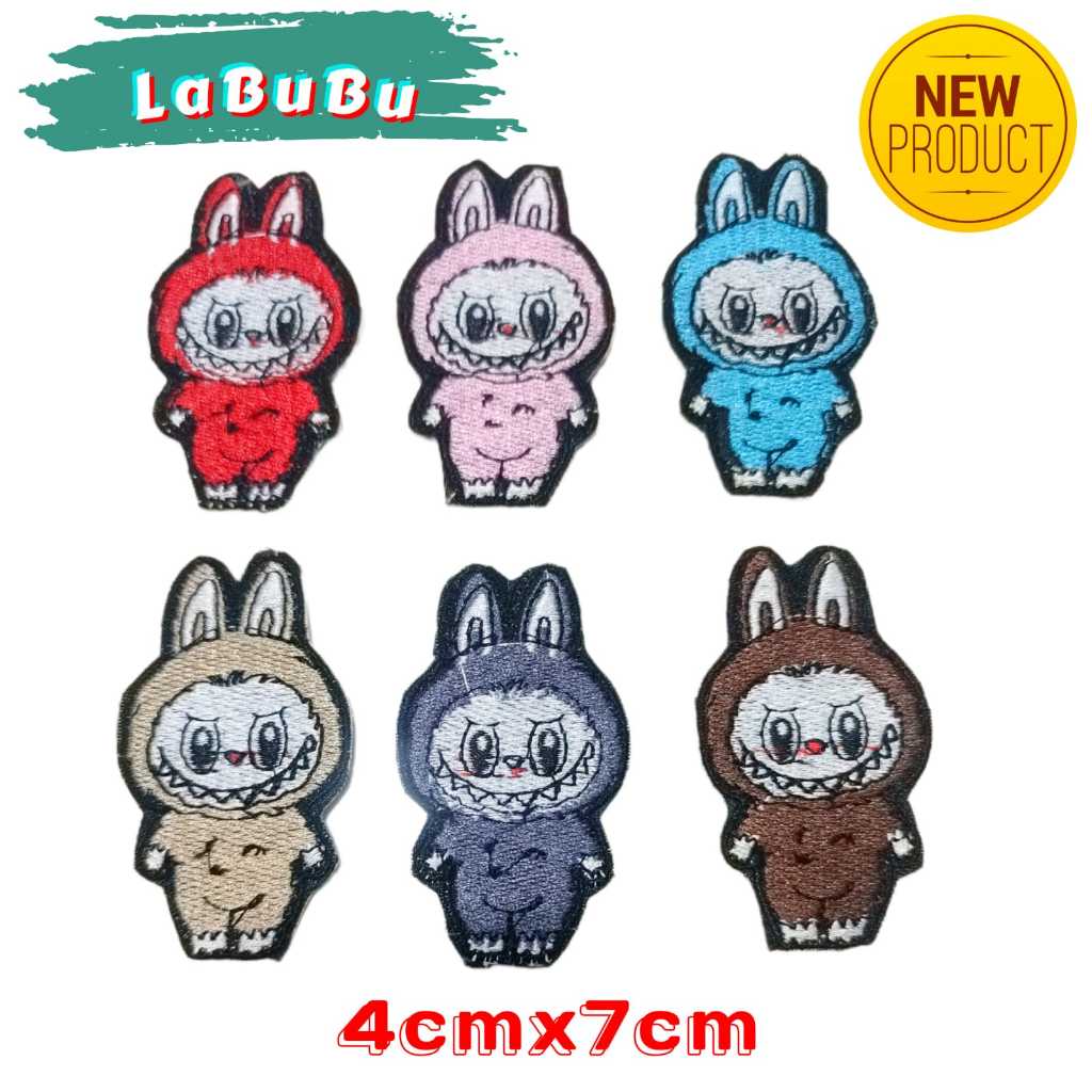 Jual Patch Bordir KARAKTER LABUBU | Patch LABUBU | Shopee Indonesia