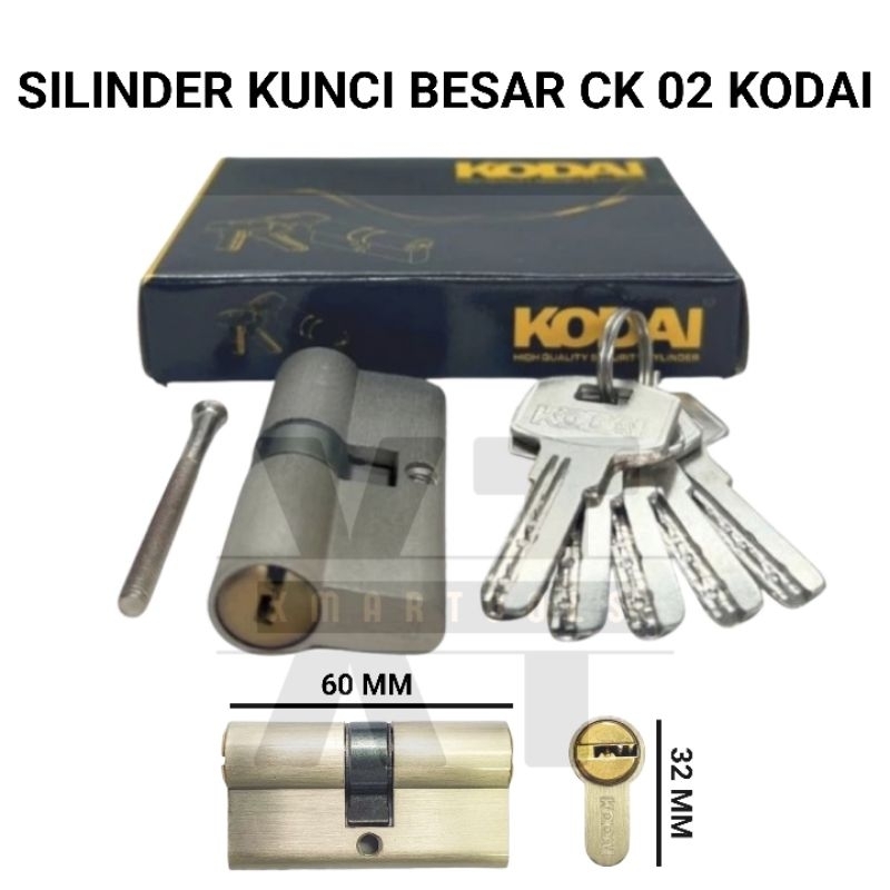 Jual CYLINDER LOCK Kunci anak silinder kunci pintu besar KODAI CK 02 | Shopee Indonesia
