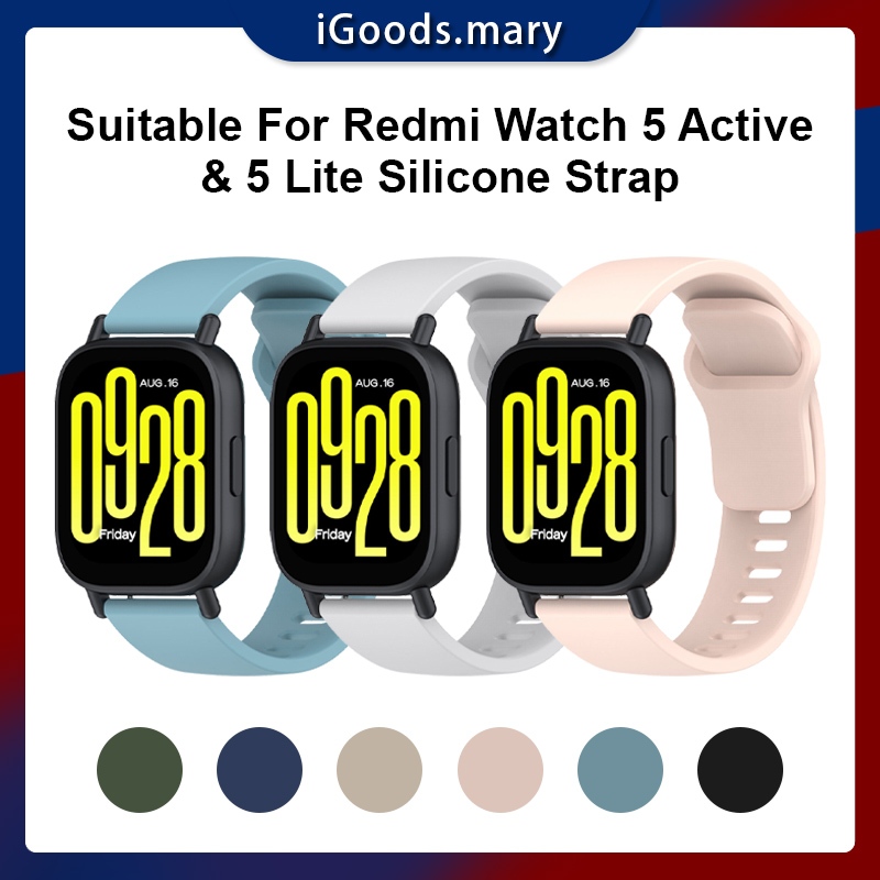 Jual Soft Silicone Strap for Redmi Watch 5 Active / 5 Lite Sports ...