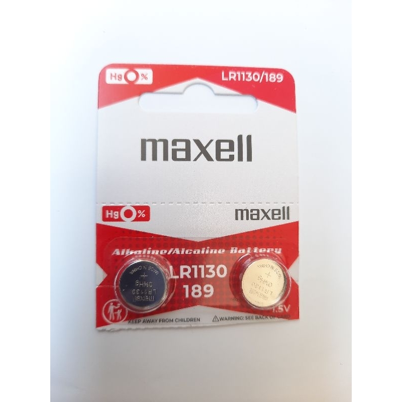 Jual Baterai Batre Maxell LR1130 AG10 189 Original 1,5V isi 1 Pcs | Shopee Indonesia