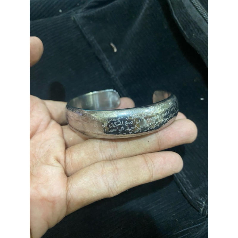 Jual gelang besi full rajahan asmaul husna dan rajah sulaiman di dalam ...