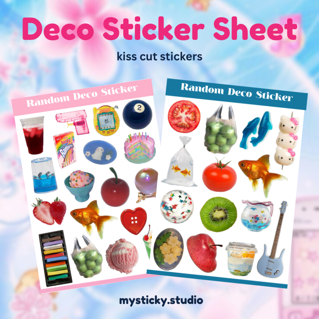 Jual DECO STICKERS SHEETS / DECO STICKERSS PACK KAWAII Y2K VINTAGE ...