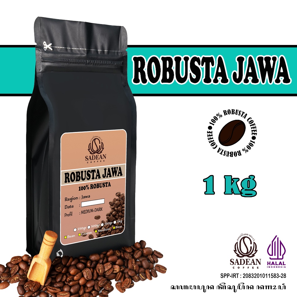Jual Kopi Robusta Jawa 1kg / Biji Kopi Robusta Java Jawa 750gr / Kopi Robusta Java 1 kg | Shopee ...