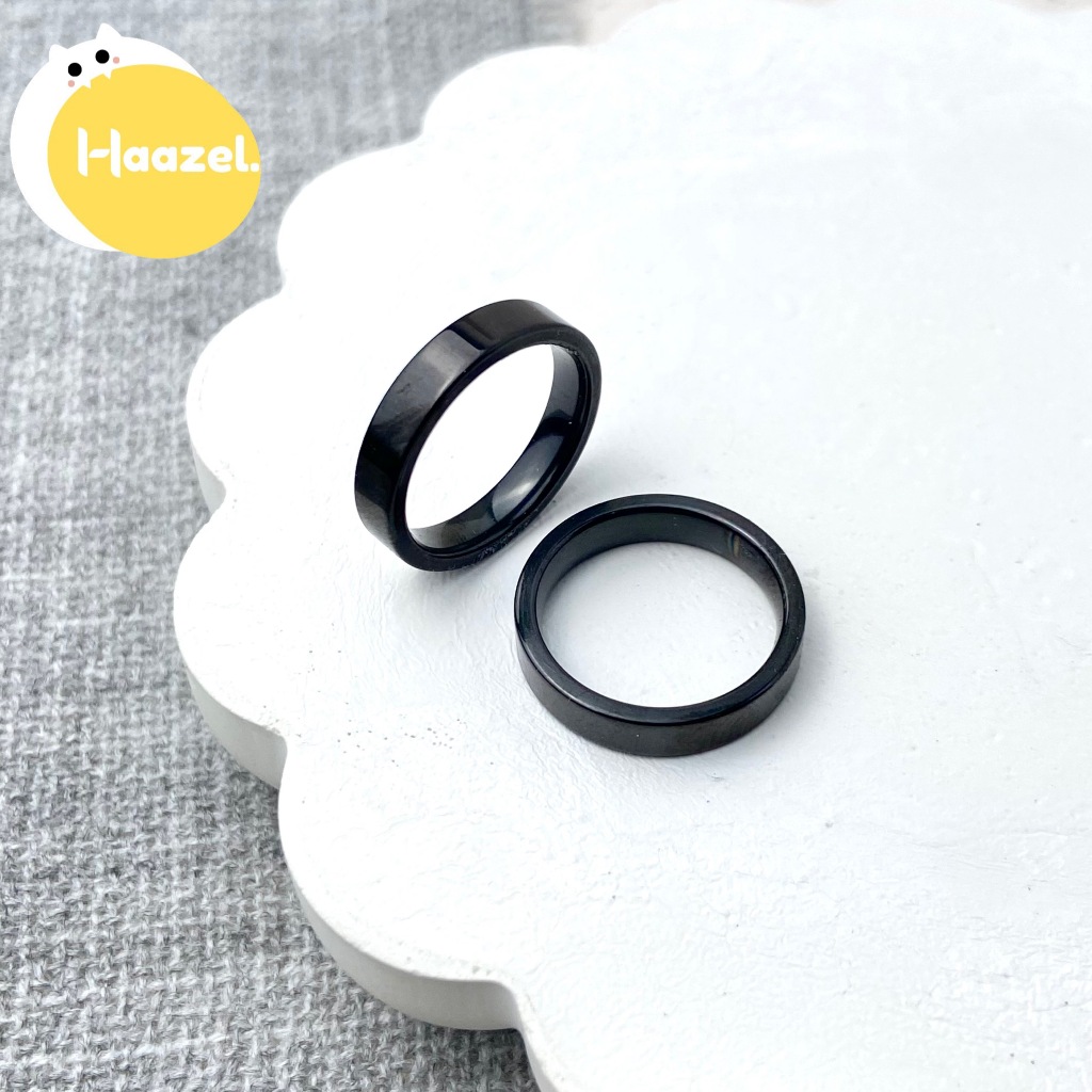 Jual Cincin Titanium Polos Pria Wanita Simple Flat Ring Perhiasan ...