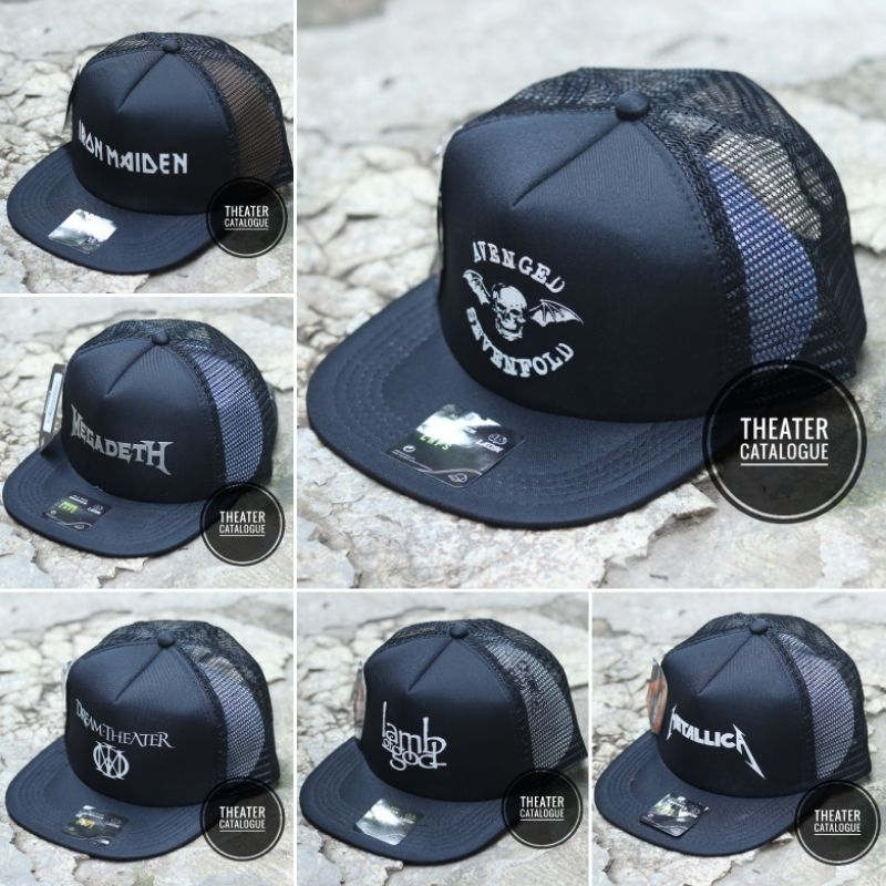Jual TOPI TRUCKER SNAPBACK METAL MUSIK BAND | SNAPBACK TRUCKER HAT BAND ...
