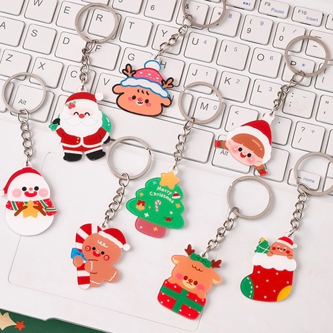 Jual Gantungan Kunci Hadiah Souvenir Acara Natal Keychain Christmas ...