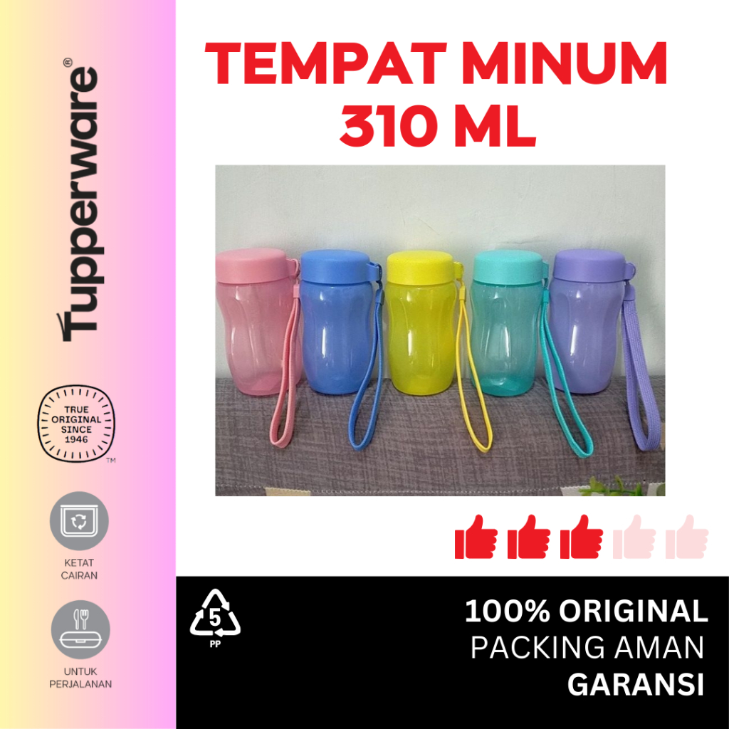 Jual botol tupperware 310ml - Botol Minum Anak - Eco Bottle 310ml ...