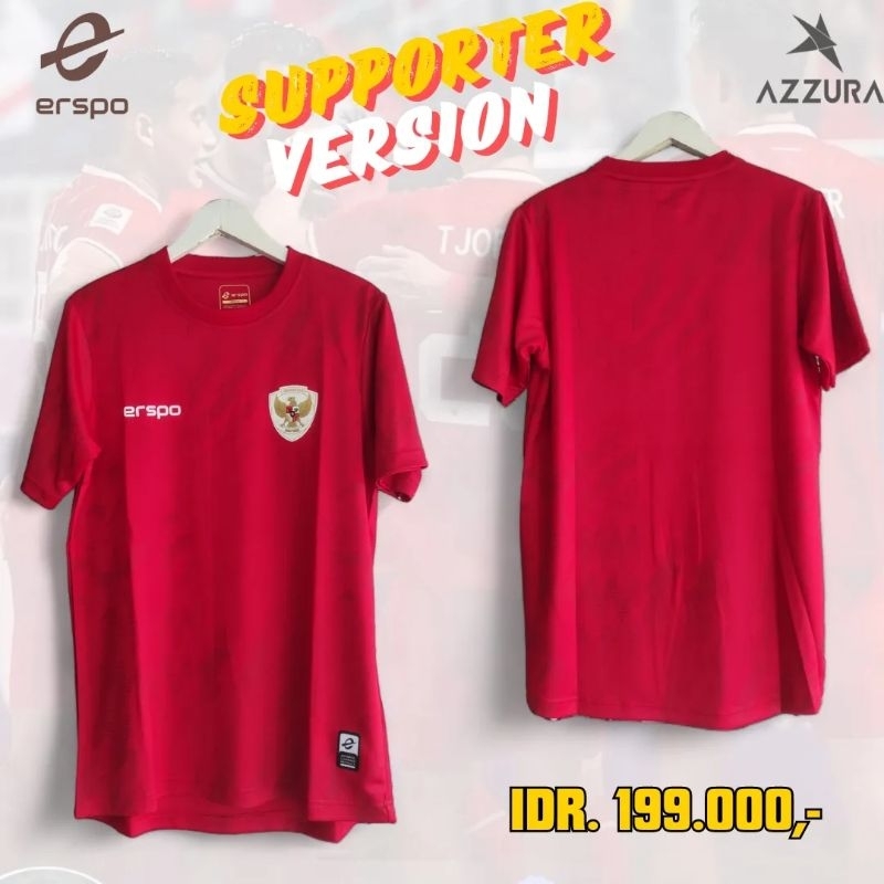 Jual TIMNAS INDONESIA HOME 2024 SUPPORTER VERSION ORIGINAL | Shopee Indonesia