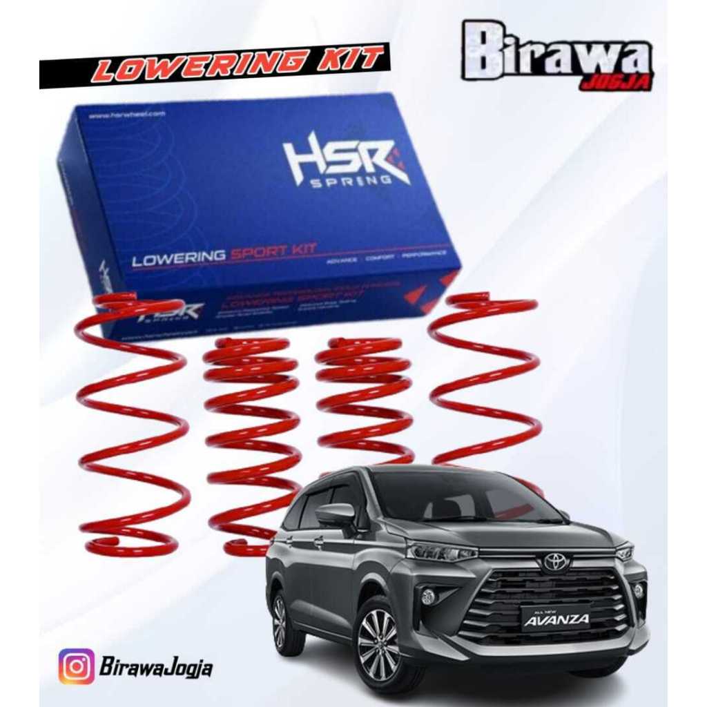 Jual Lowering kit HSR Red Toyota New Avanza - Per Mobil Ceper Merk HSR ...