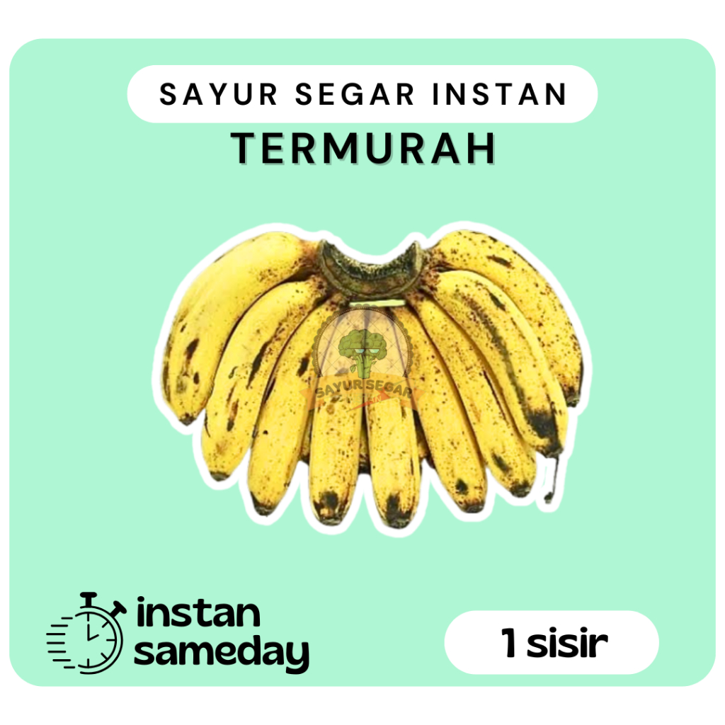 Jual Pisang Barangan Medan 1Sisir - Sayur Segar Instan | Shopee Indonesia
