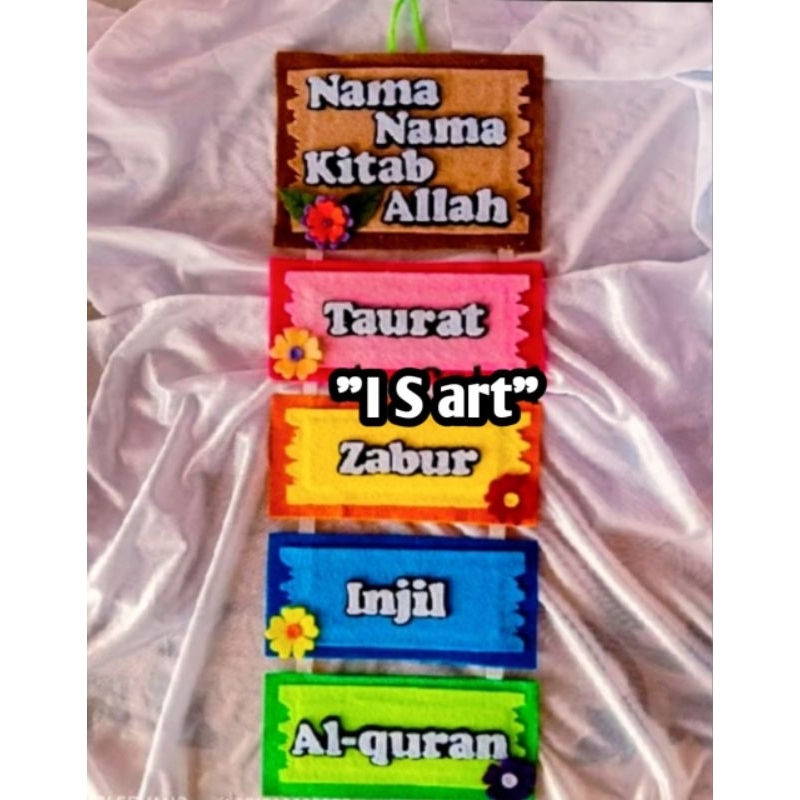 Jual Hiasan Kelas/Nama" Kitab allah/PAUD/TK/SD/SMP/SMA/Aksesoris ...