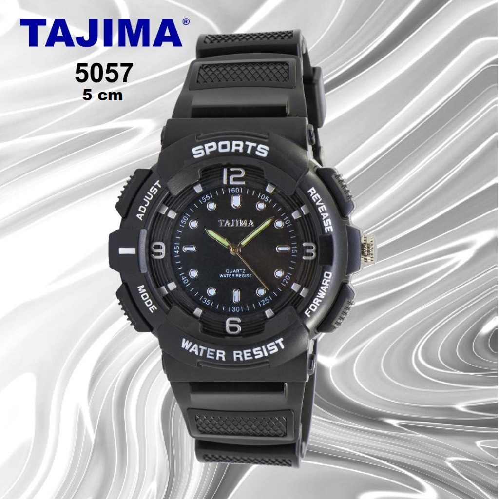 Jual Jam Tangan Pria Tajima Analog Sport 5057G Water Resist Original ...