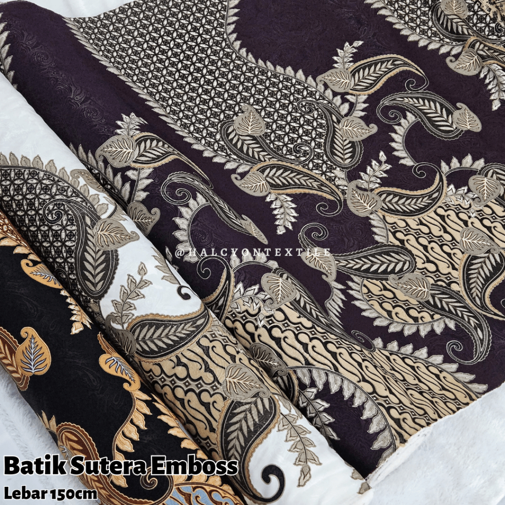 Jual Kain Batik Sutera Emboss Premium Kekinian Terbaru Meteran Lebar ...