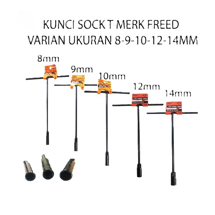 Jual kunci T 8mm freed / kunci sok T 8mm freed | Shopee Indonesia