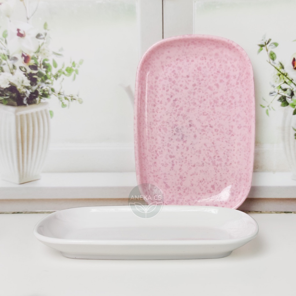 Jual Piring Persegi Panjang Melamin 8 inch - Piring Saji - Piring ...