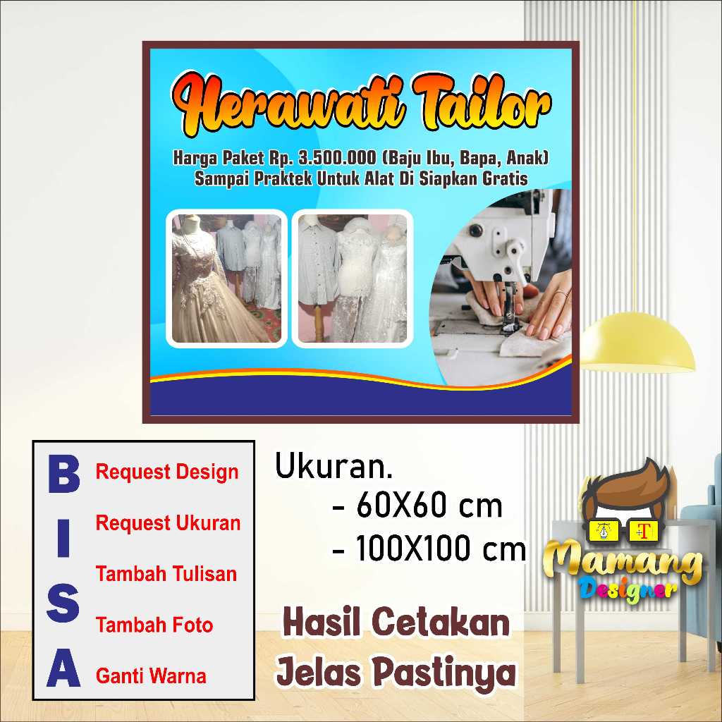 Jual Cetak Spanduk Banner Tailor atau Jasa Jahit Baju bb | Shopee Indonesia