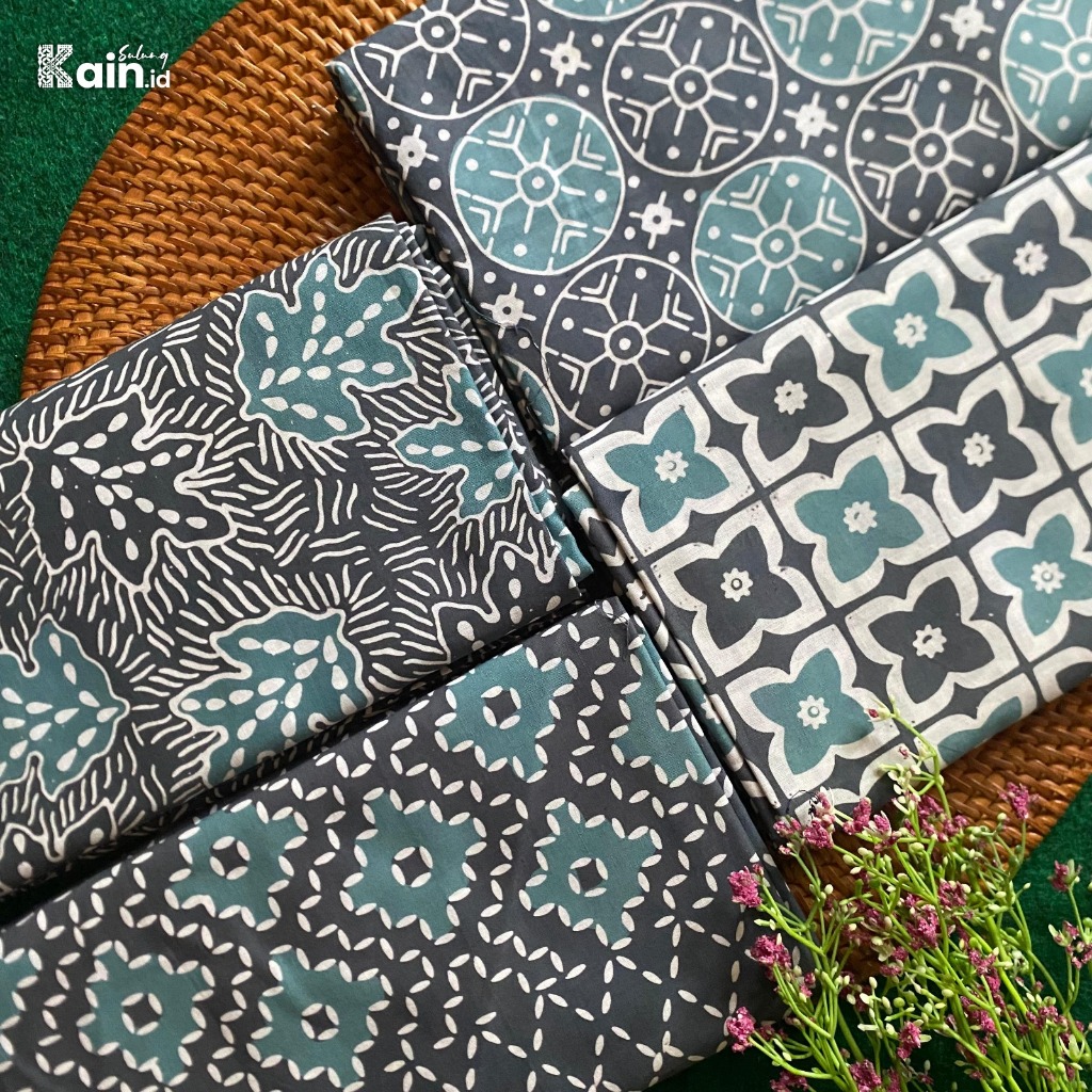 Jual Kain batik cap dua warna hijau jade series by KainSulung | Shopee ...