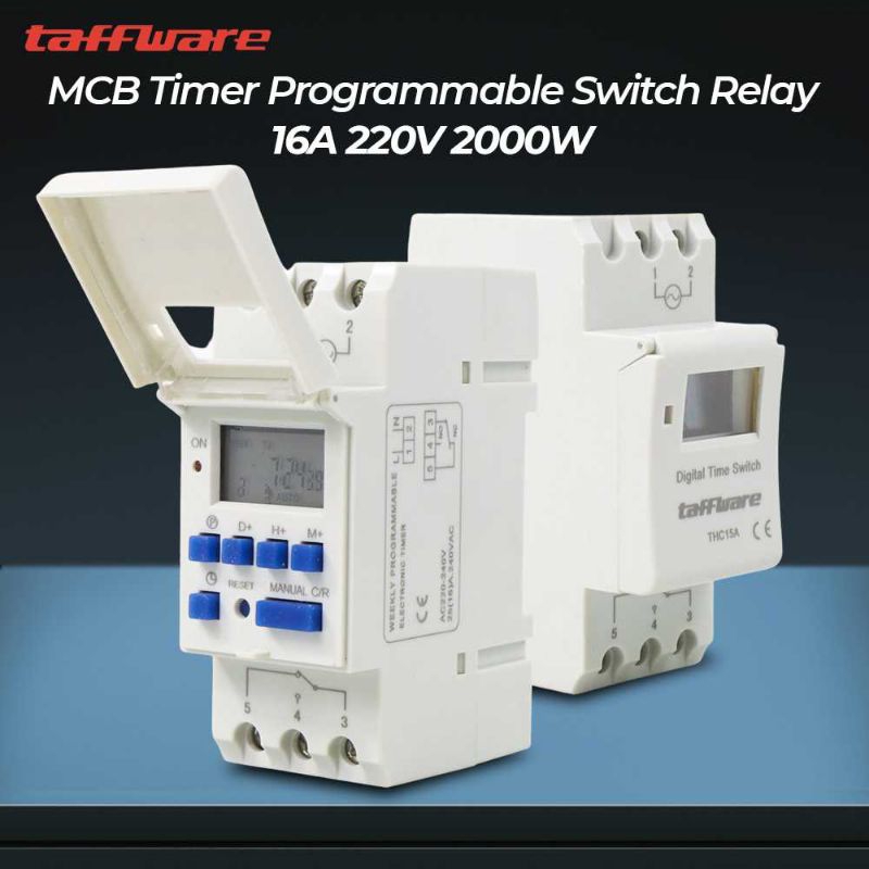 Jual MCB Timer Programable Digital Timer Switch Relay 220 V | Shopee Indonesia
