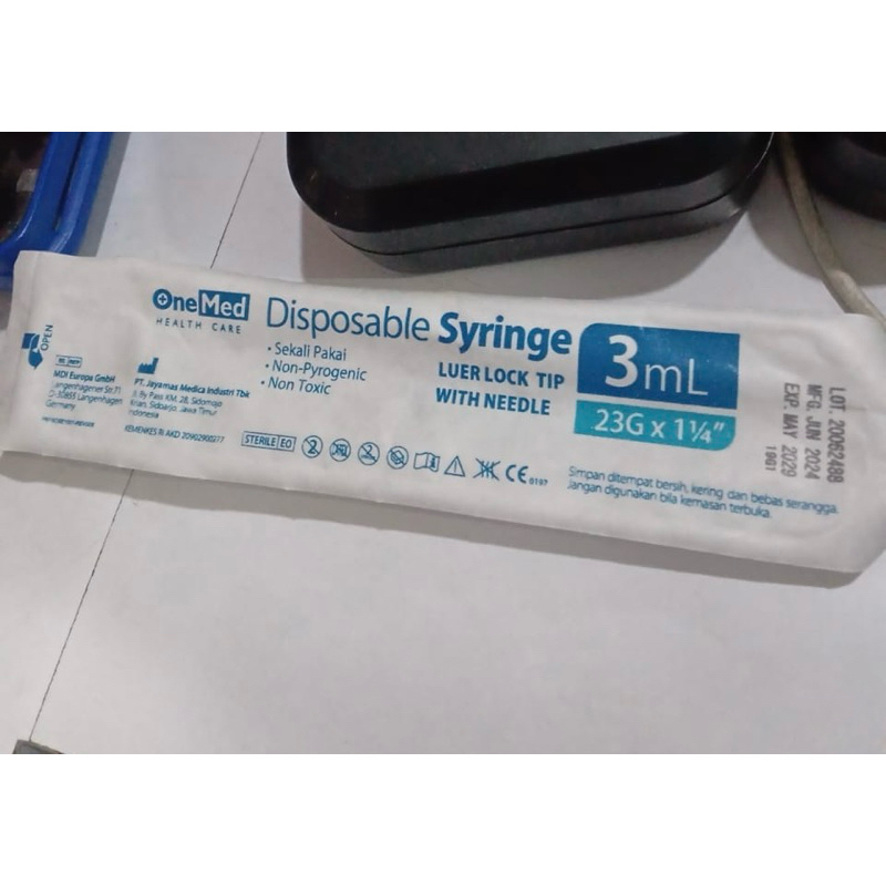 Jual Spuit disposible syringe 3ml onemed | Shopee Indonesia