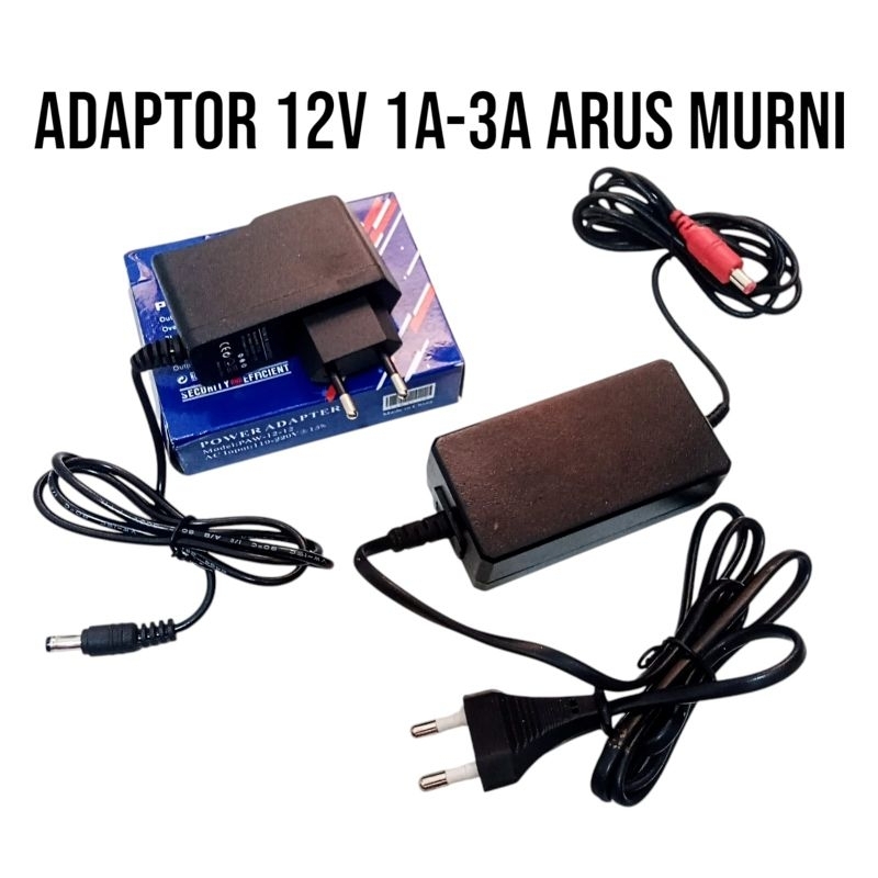 Jual adaptor output 12V 1a - 3a murni asli universal 220 volt | Shopee ...