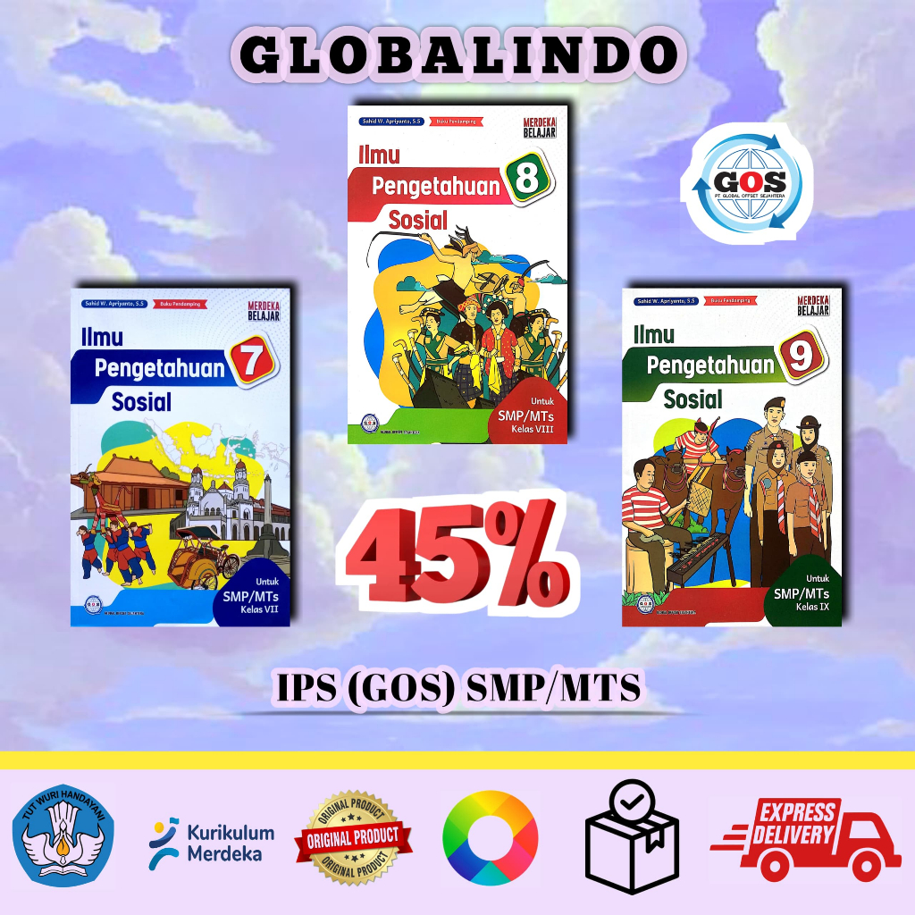 Jual Buku Siswa Pendamping IPS (Ilmu Pengetahuan Sosial) Kelas 7,8,9 SMP/MTS Kurikulum Merdeka ...